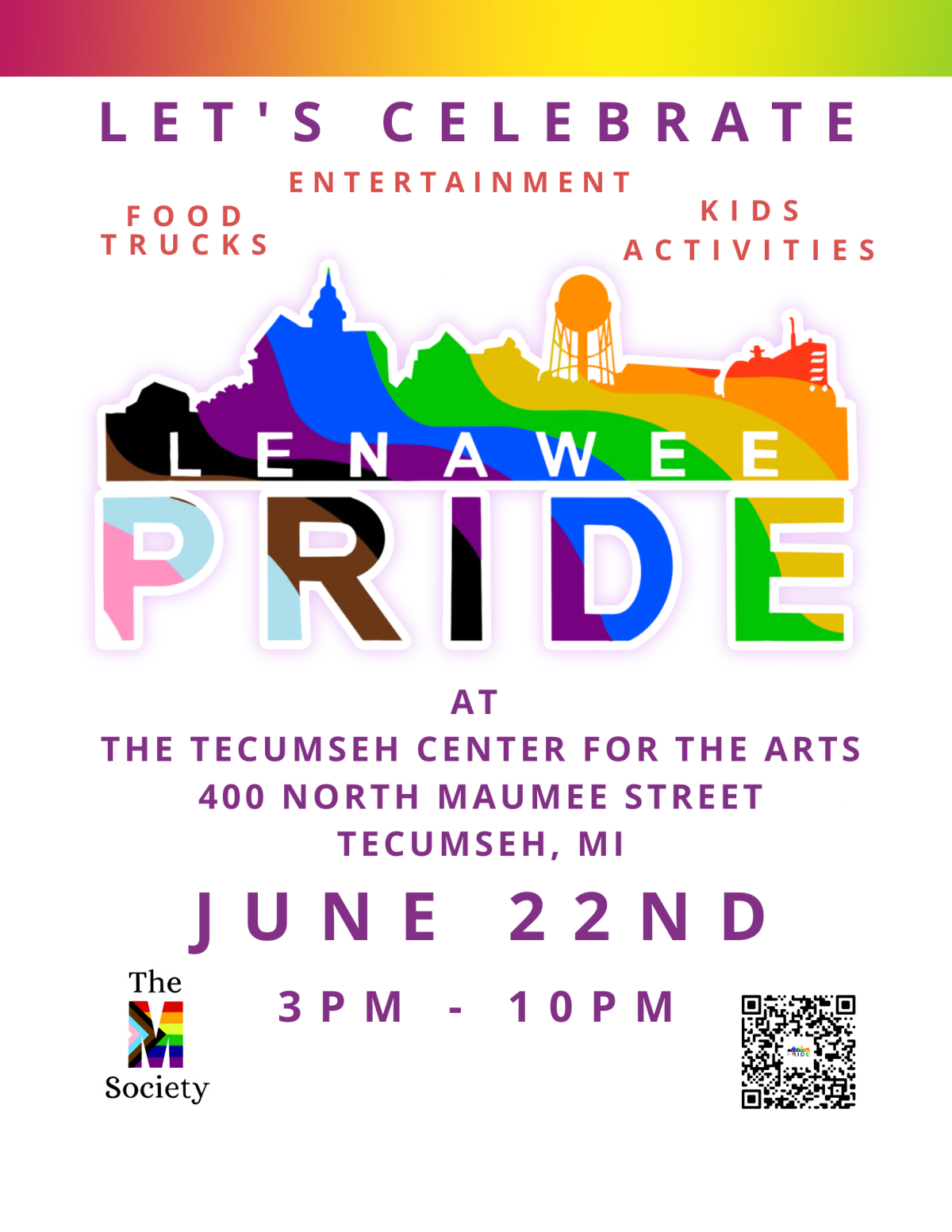 Lenawee Pride 2024 Festival - Tecumseh, MI - MITecumseh.com